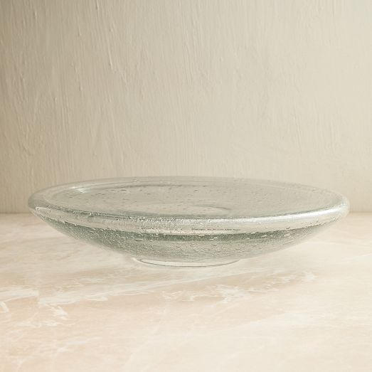 Mila Glass Round Platter | West Elm
