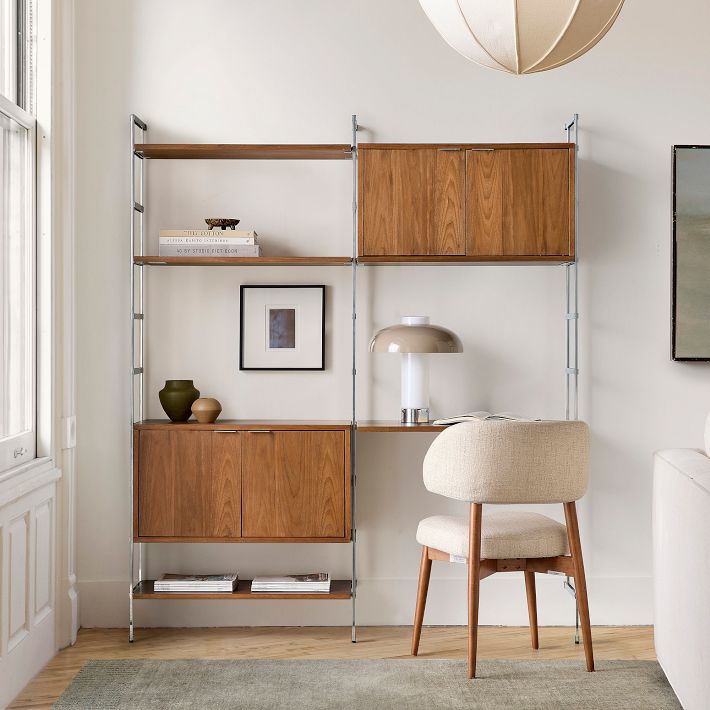 Ozzy Modular Wall Desk w/ Shelf Units (62") | West Elm