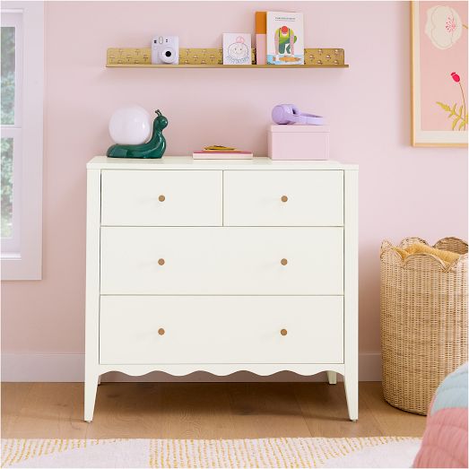 White dresser narrow store
