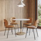 Orbit Restaurant Round Dining Table - Porcelain | West Elm