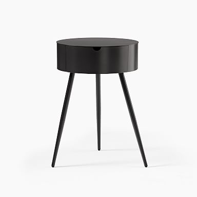 West elm black metal nightstand store