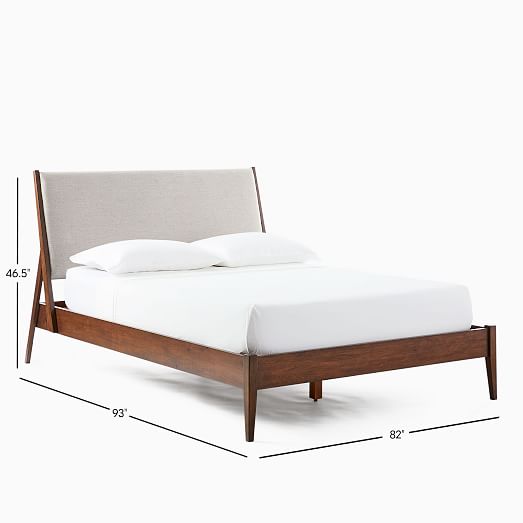 West elm wright upholstered bed store