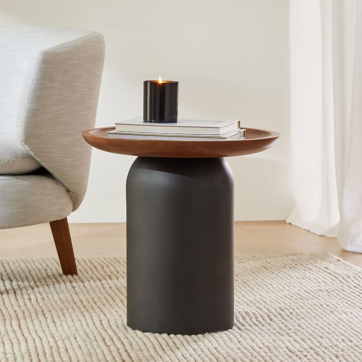 West elm walnut side table store