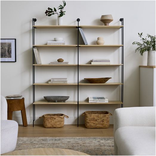 Willow Modular 5-Shelf Wall Unit (Set of 2) | West Elm
