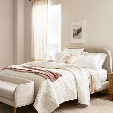 West elm velvet bench store