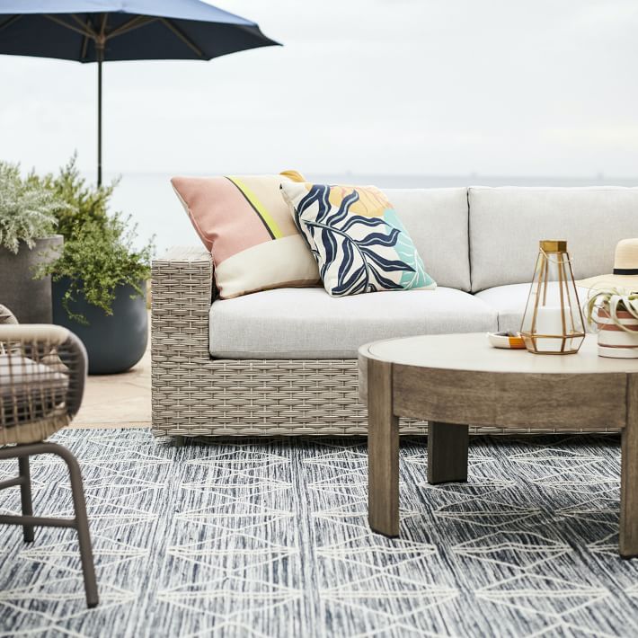 Urban Outdoor 4 Piece L Shaped Sectional 127 West Elm