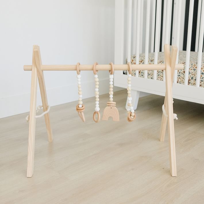 Baby play gym wooden store
