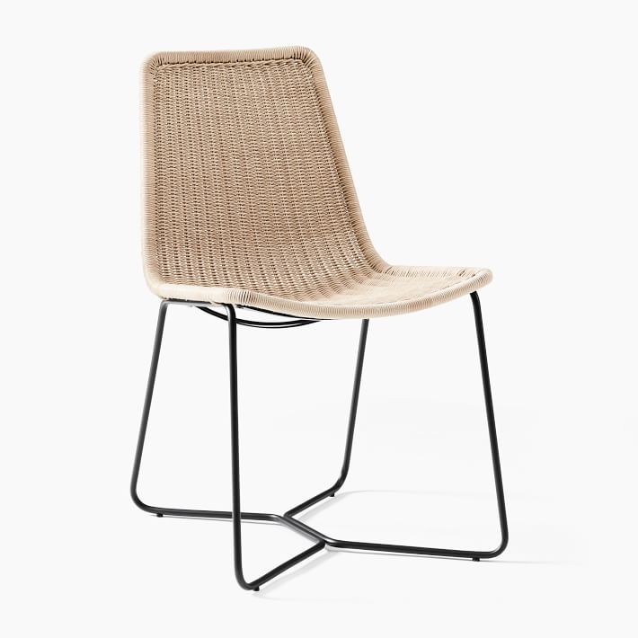 Slope Outdoor Dining Chair S 2 Natural West Elm