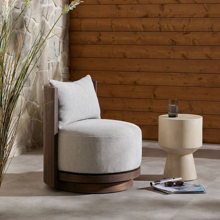 Charee Outdoor Swivel Chair | West Elm