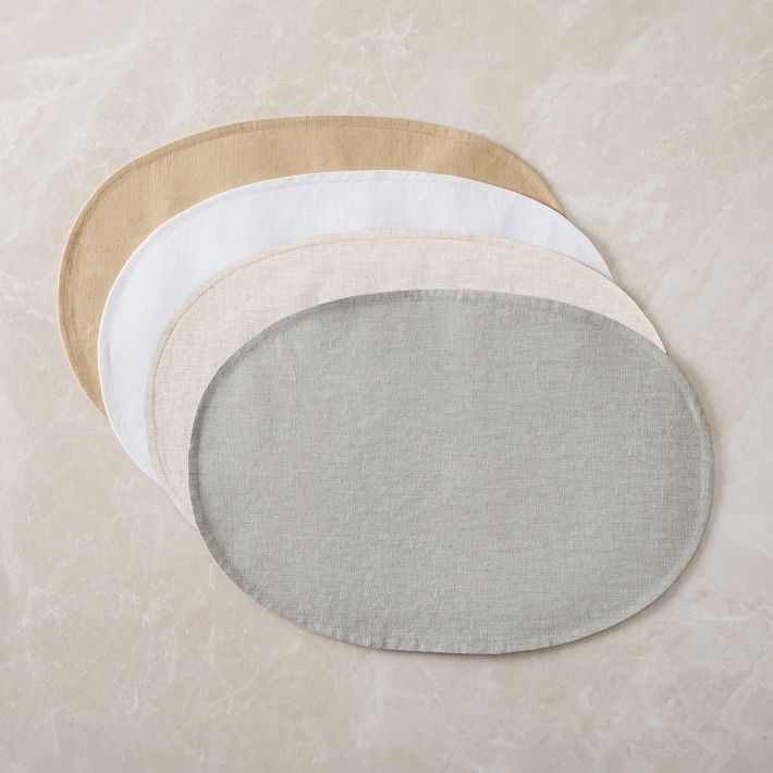 European Linen Oval Placemats | West Elm