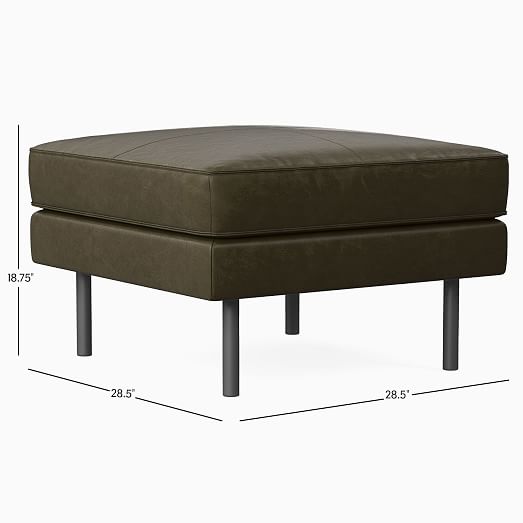 Axel leather ottoman store