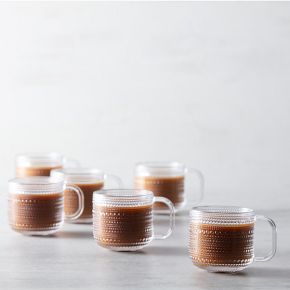 Jupiter Beaded Glass Coffee Cups (Set of 6) | West Elm