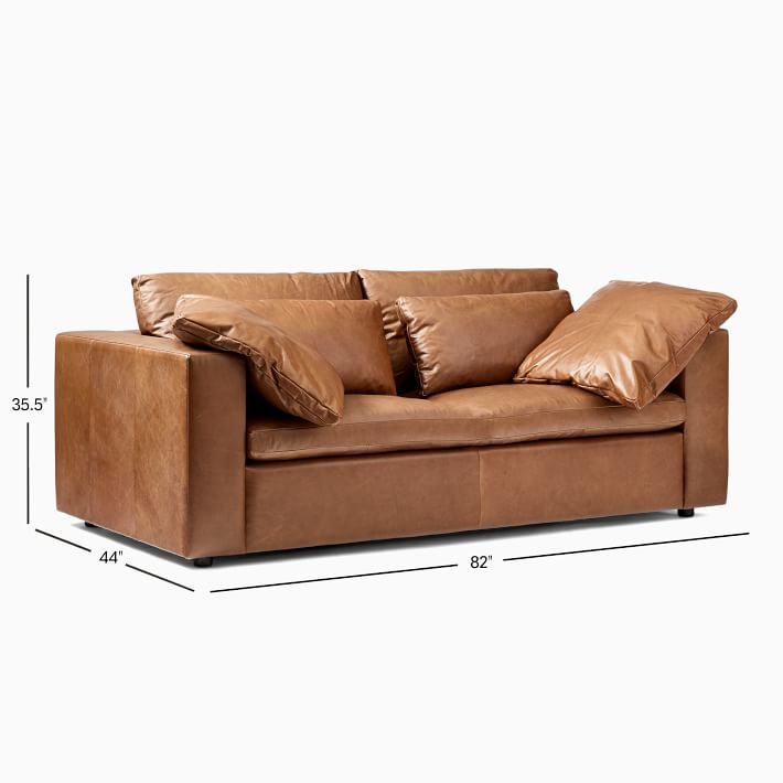 Harmony Modular Leather Sofa 82 92
