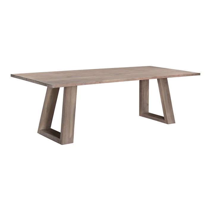 Angled Cross Legs Rectangle Dining Table 98 West Elm