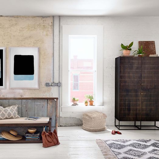 West elm tall cabinet store