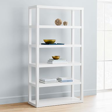 West elm bookcase white store