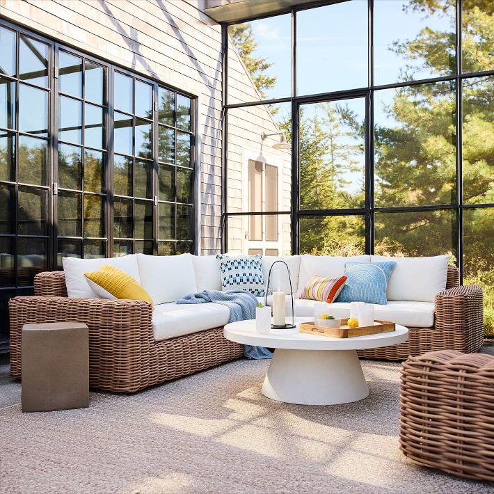 Westport Outdoor 3 Piece L Shaped Sectional 108 West Elm
