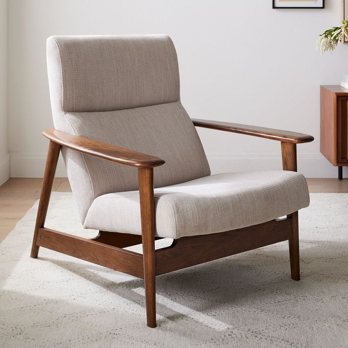 Mid-Century Show Wood High-Back Chair | West Elm