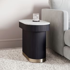 Jacobs Volum Side Table - Modern Marble Accent Table | West Elm