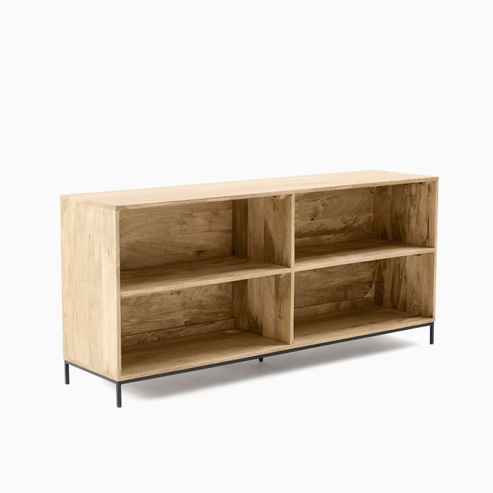 West elm low bookcase store