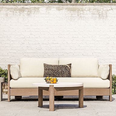West elm outdoor loveseat store