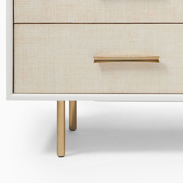 Margot Raffia 6 Drawer Dresser 56 West Elm