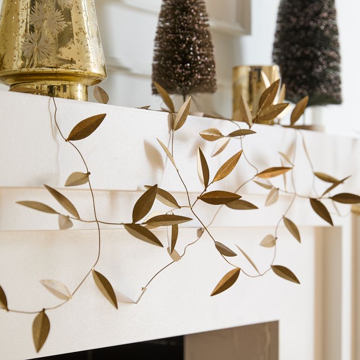 Metal Botanical Garland | West Elm