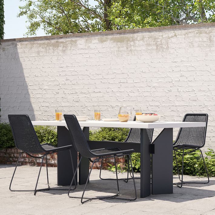 Rockport Outdoor Concrete Aluminum Dining Table (72") | West Elm