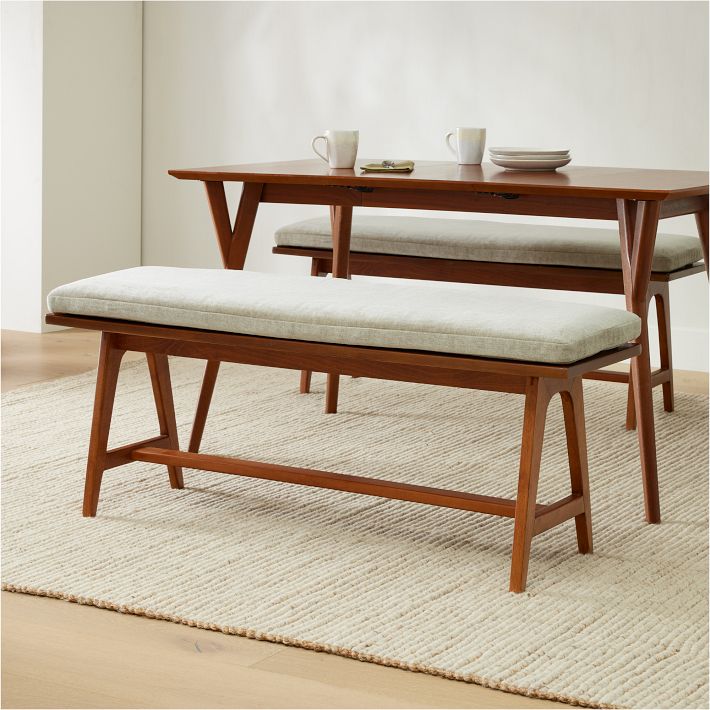 Mid-Century A-Frame Dining Bench Cushion (52") | West Elm