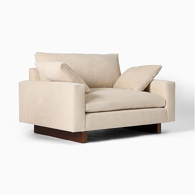 West elm chair and a half store