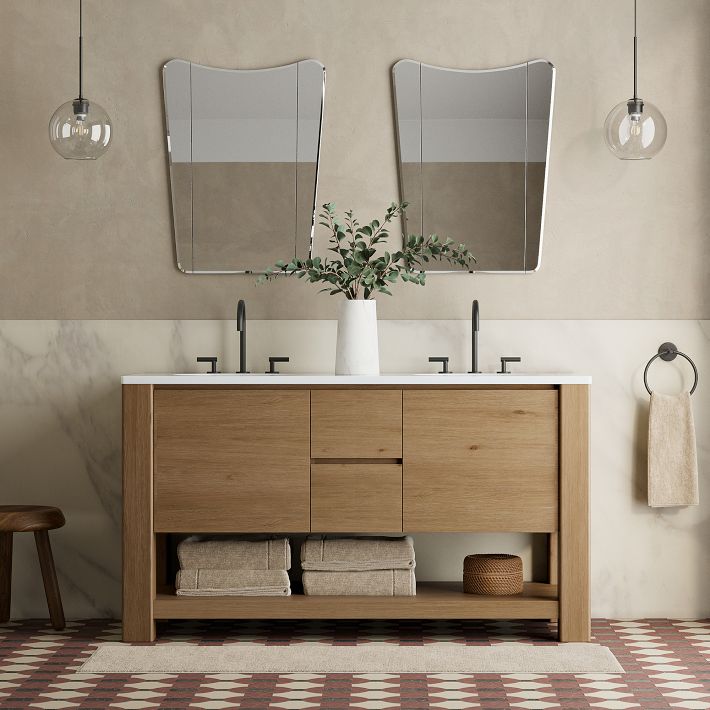 Graham Double Bathroom Vanity (60"–72") - Modern Elegance | West Elm