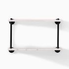 Modern Overhang Double Marble Bathroom Shelf | West Elm