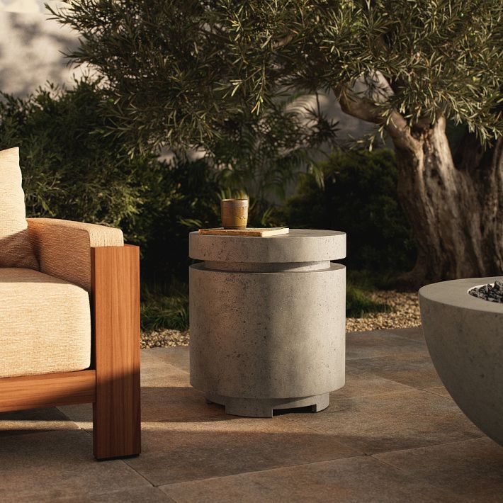 Engel Outdoor Round Propane Enclosure - Stylish Patio Accessory | West Elm