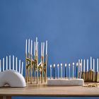 Geometric Metal Menorah | West Elm