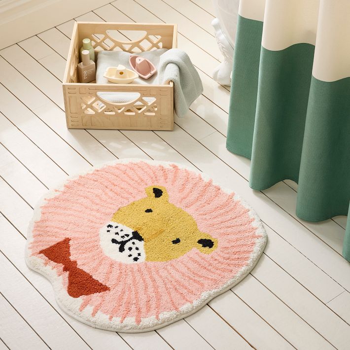Kids Lion Shaped Bath Mat | West Elm
