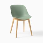 Classon Recycled Plastic Shell Chair (Set of 2) - Wood Legs | West Elm