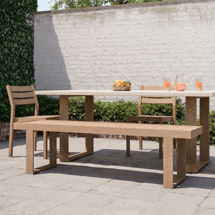 Portside Outdoor Dining Bench | West Elm