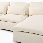 Harmony Modular 2-Piece Double Wide Chaise Sectional (139") | West Elm