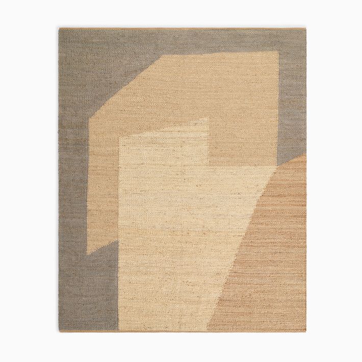 Open Box: Angled Modern Form Jute Rug | West Elm