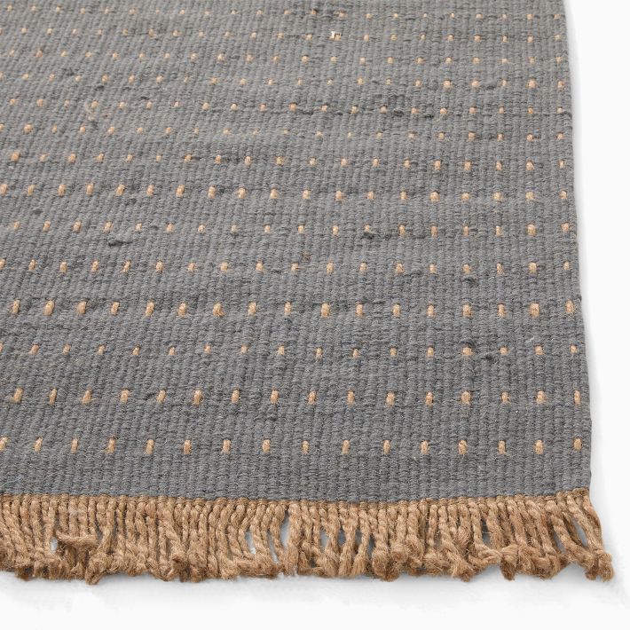 Simple Dash Wool Jute Rug Swatch | West Elm