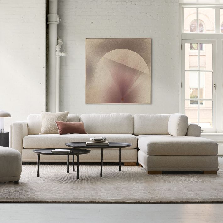 Nassau 3-Piece Ottoman Sectional (117") | West Elm