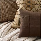 Two-Tone Basketweave Pillow Cover & Throw Set | West Elm