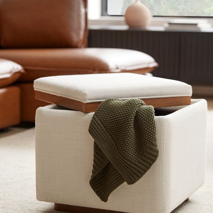 Bowman Storage Ottoman - Stylish Storage Solution | West Elm