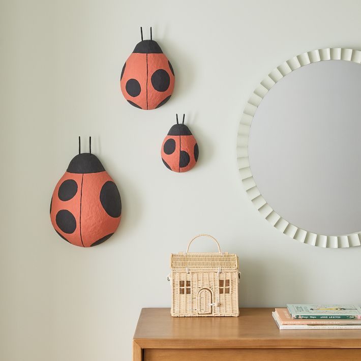 Papier-Mache Ladybug Wall Art | West Elm
