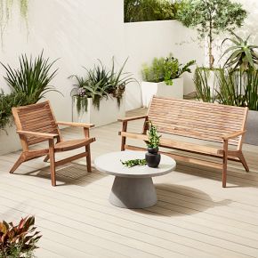 Acadia Outdoor Sofa & Lounge Chair Set - Relax in Style | West Elm