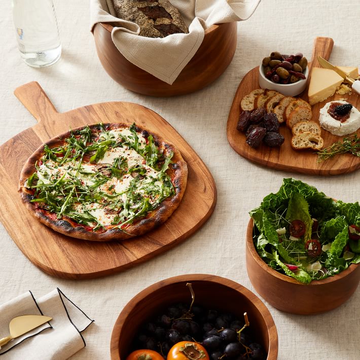 Modern Acacia Wood Serveware Collection | West Elm