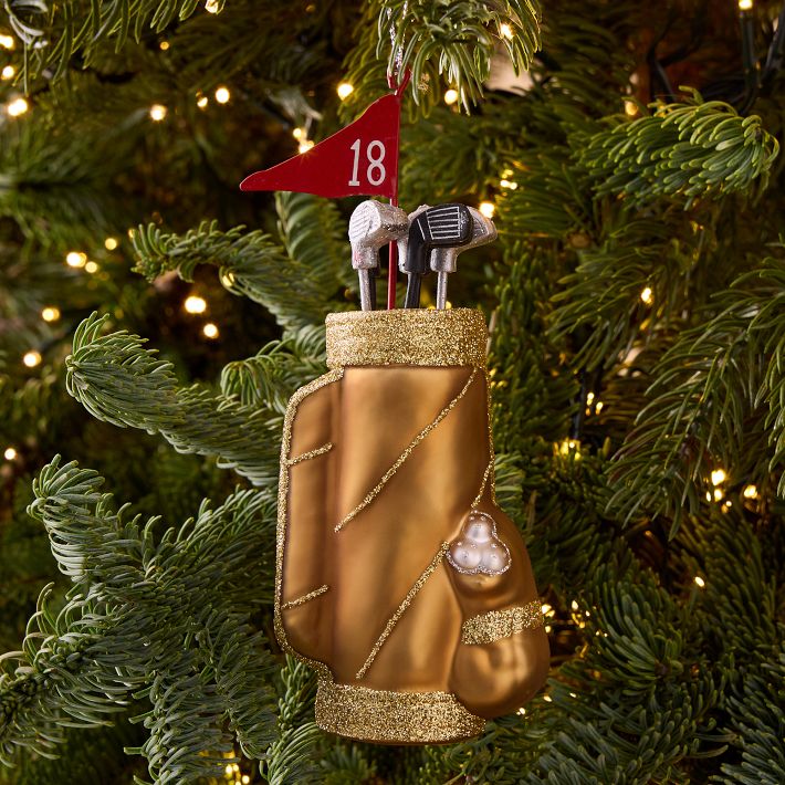 Glass Golf Clubs Ornament | West Elm