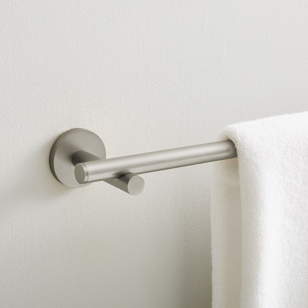 Open Box: Modern Overhang Bathroom Hardware - Brushed Nickel | West Elm