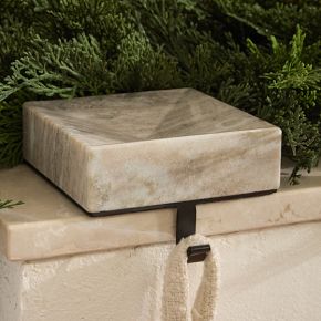 Faceted Stone Stocking Holders | West Elm