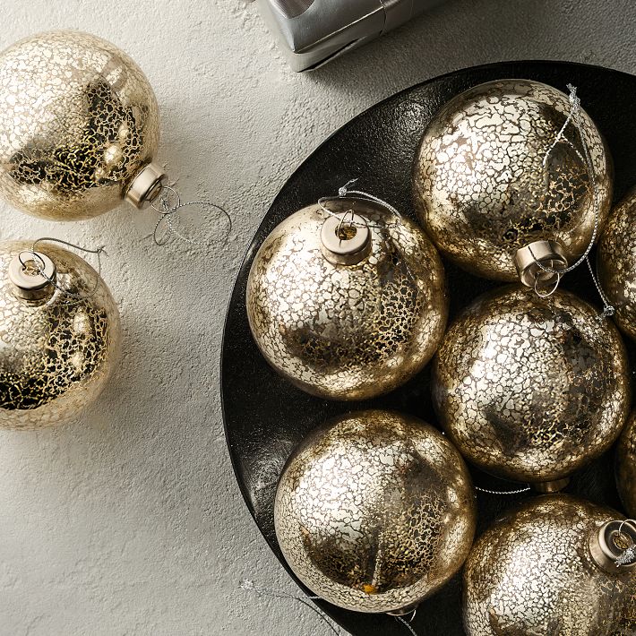 Medium Mercury Ball Ornaments (Set of 9) | West Elm
